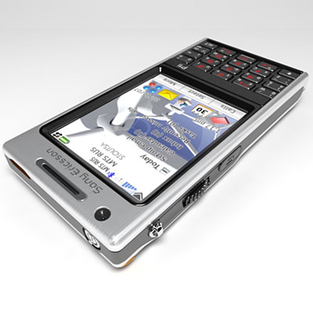 Sony Ericsson P1i Mobile Phone 3d Model