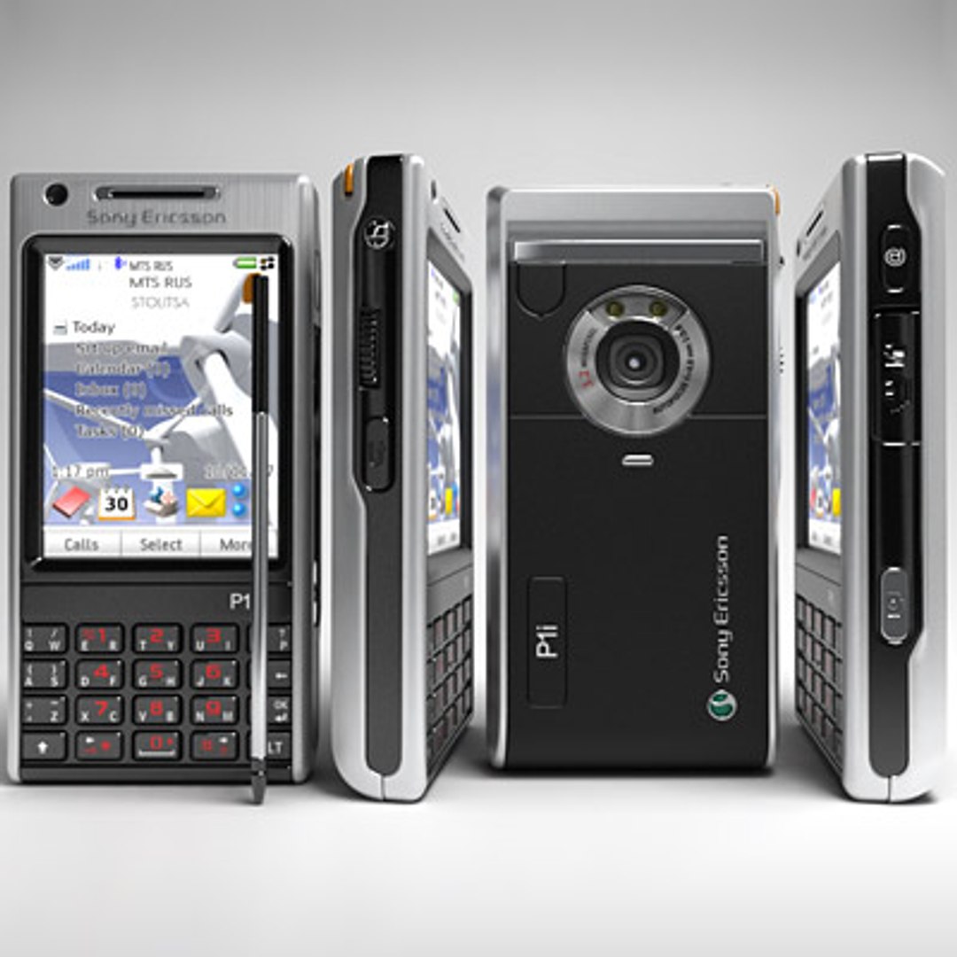Sony Ericsson P1i Mobile Phone 3d Model