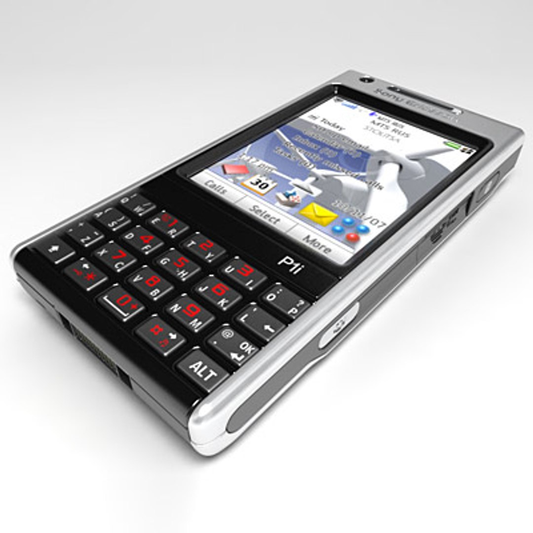 Sony Ericsson P1i Mobile Phone 3d Model
