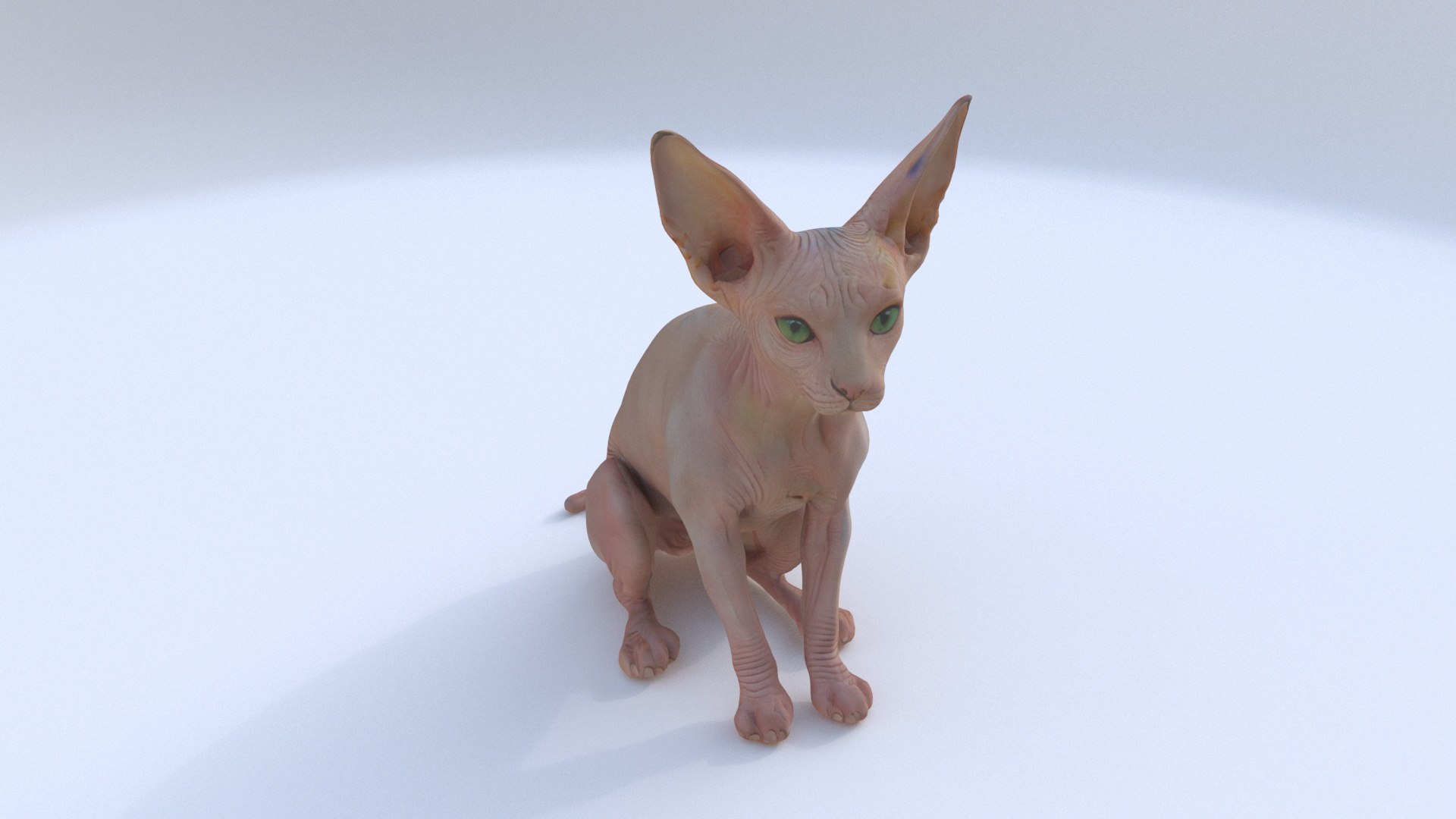 3D Model Sphynx Seated - TurboSquid 2334369
