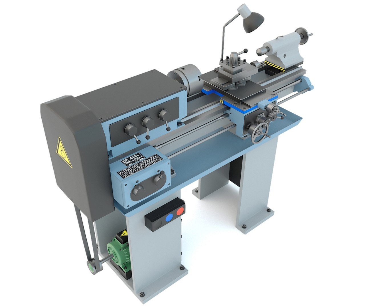 3D Model TV4 Lathe Machine - Industrial Machine Tool Gray - TurboSquid ...