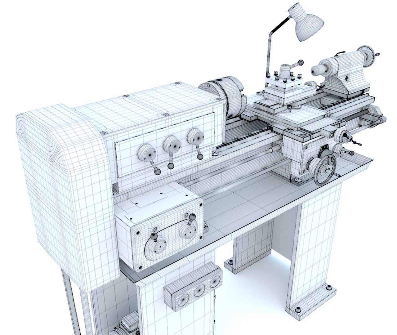 3D Model TV4 Lathe Machine - Industrial Machine Tool Gray - TurboSquid ...