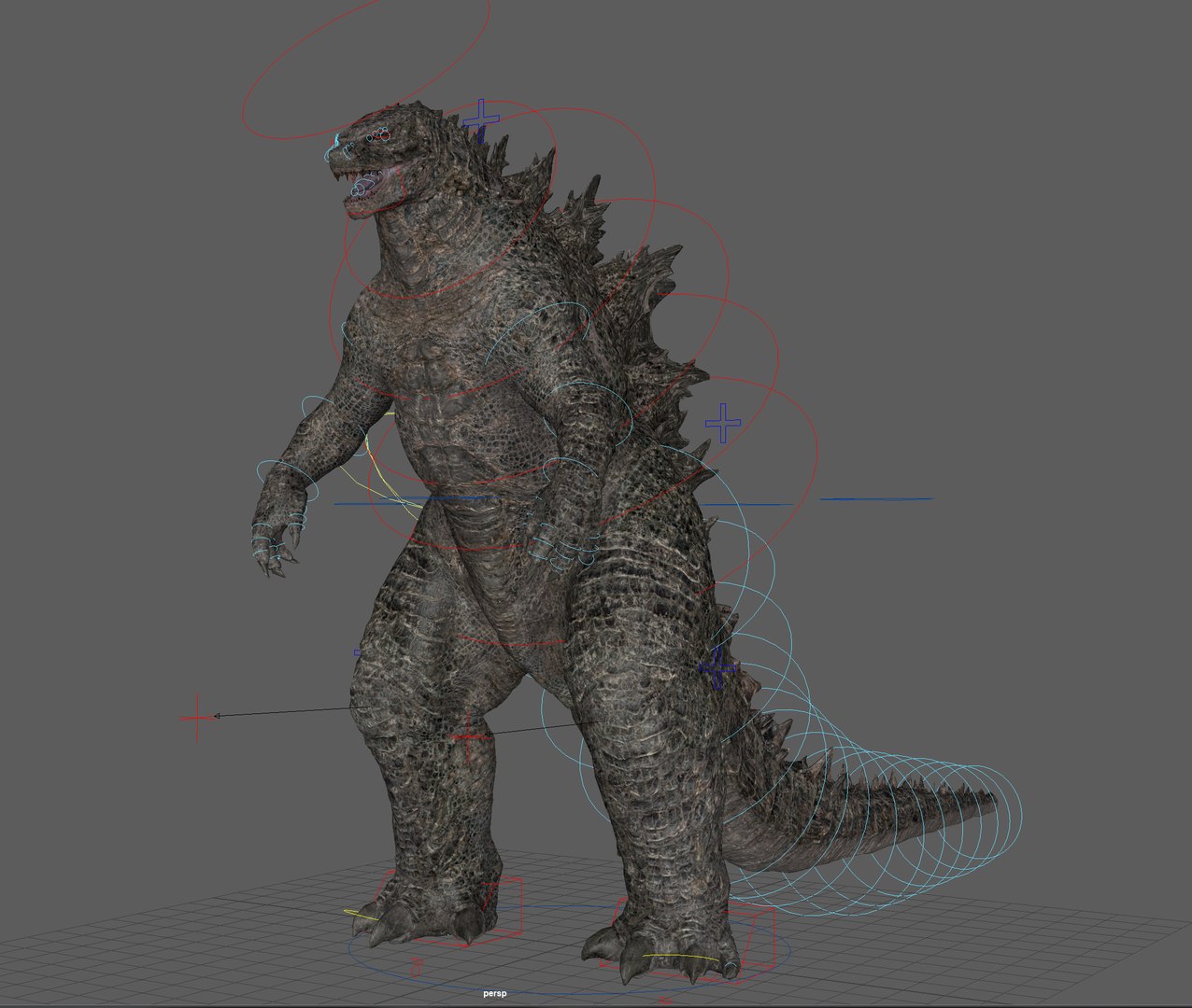 Godzilla Rig 3D Model - TurboSquid 1823464