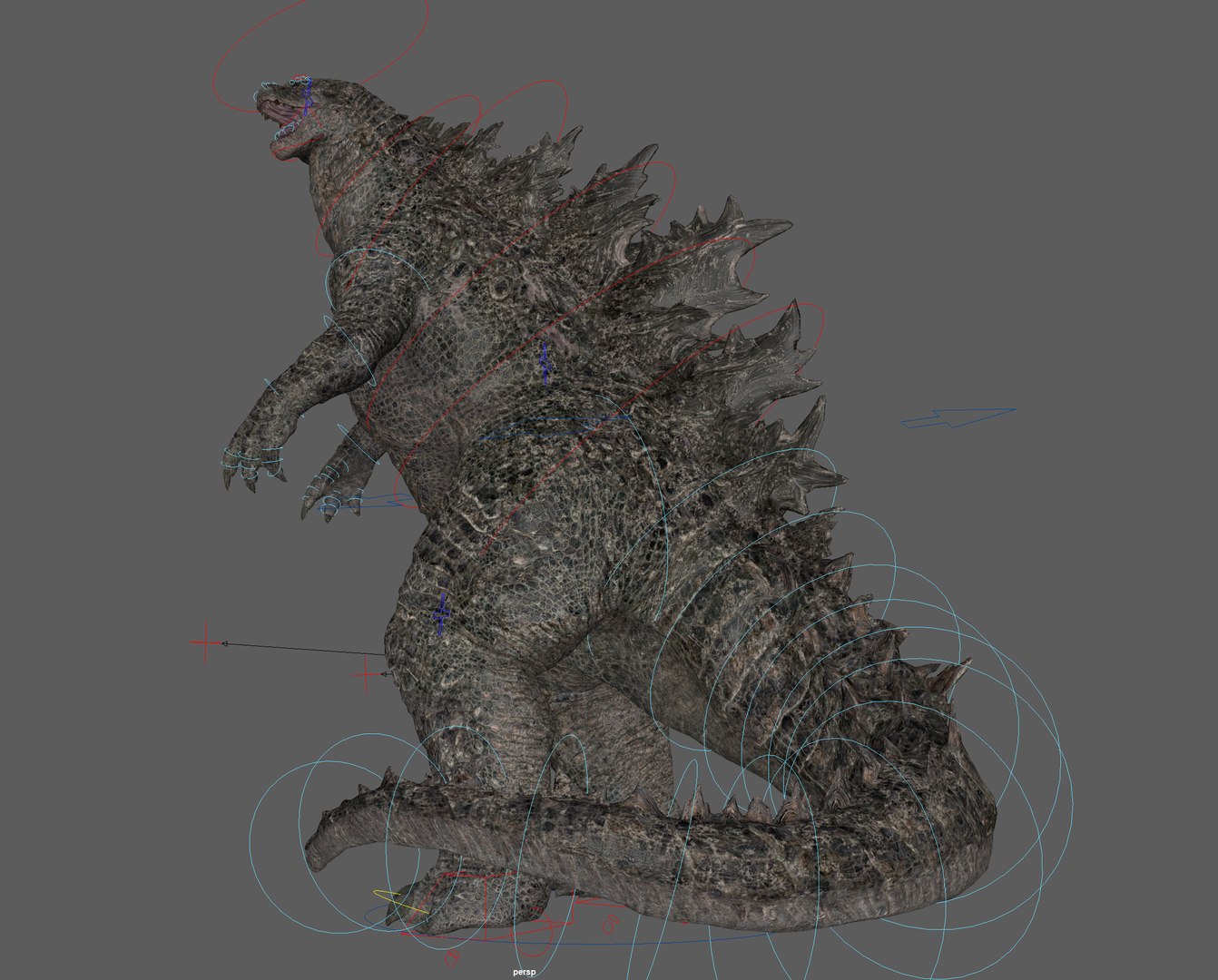 Godzilla Rig 3D Model - TurboSquid 1823464