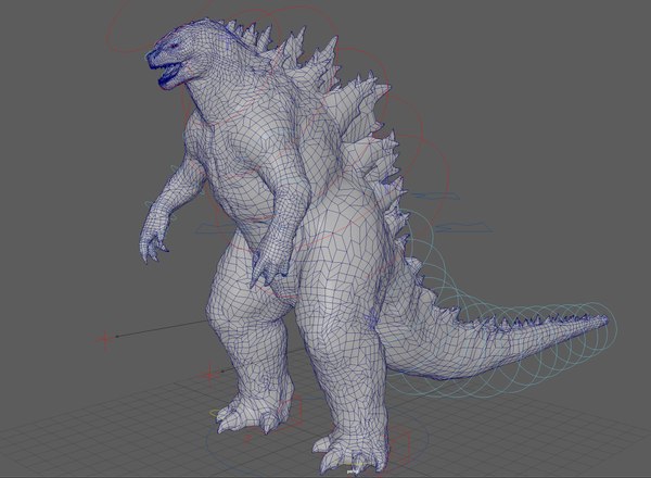 3D модель Godzilla Rig 3D Модель - TurboSquid 1823464