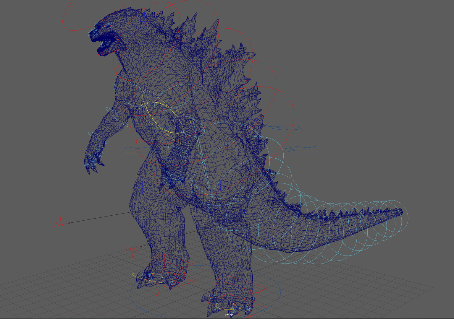 Godzilla Rig 3d Model Turbosquid 1823464