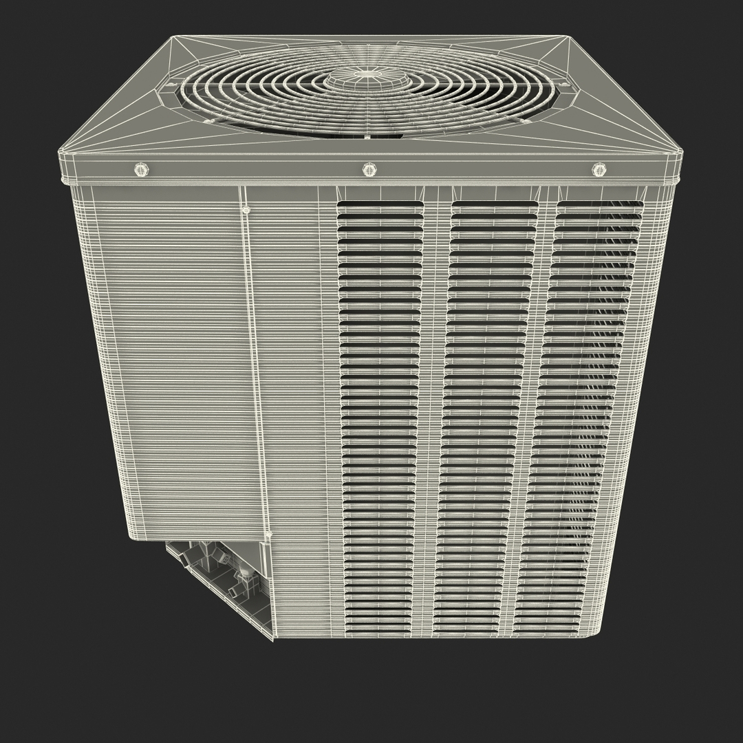 3d Model Of Household Ac Unit Ruud