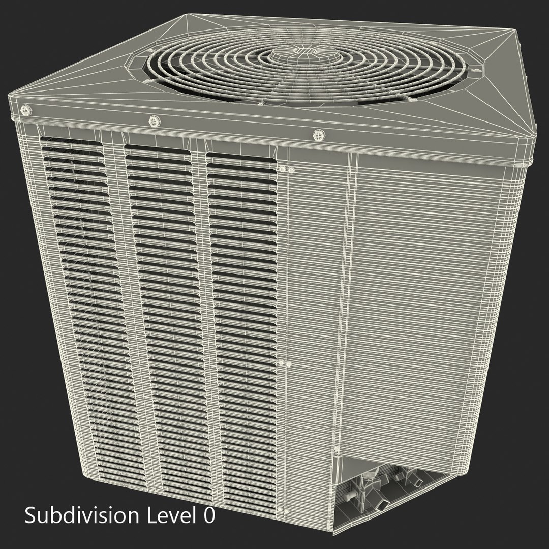 3d Model Of Household Ac Unit Ruud