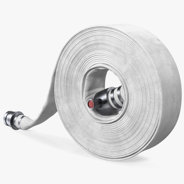 Rolled Up Fire Hose White 3D - TurboSquid 1839412