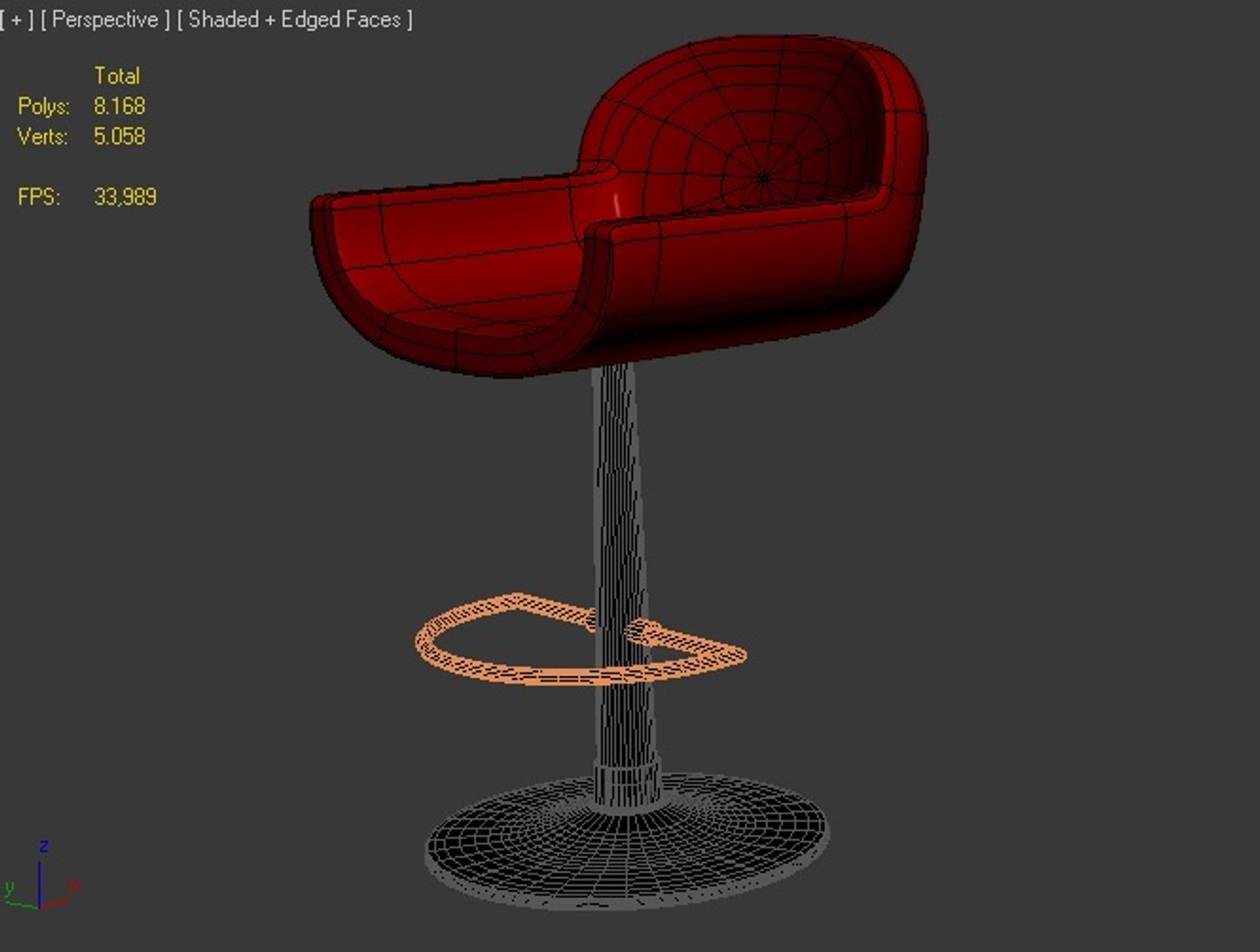 Bar Chair 3D Model - TurboSquid 1475589