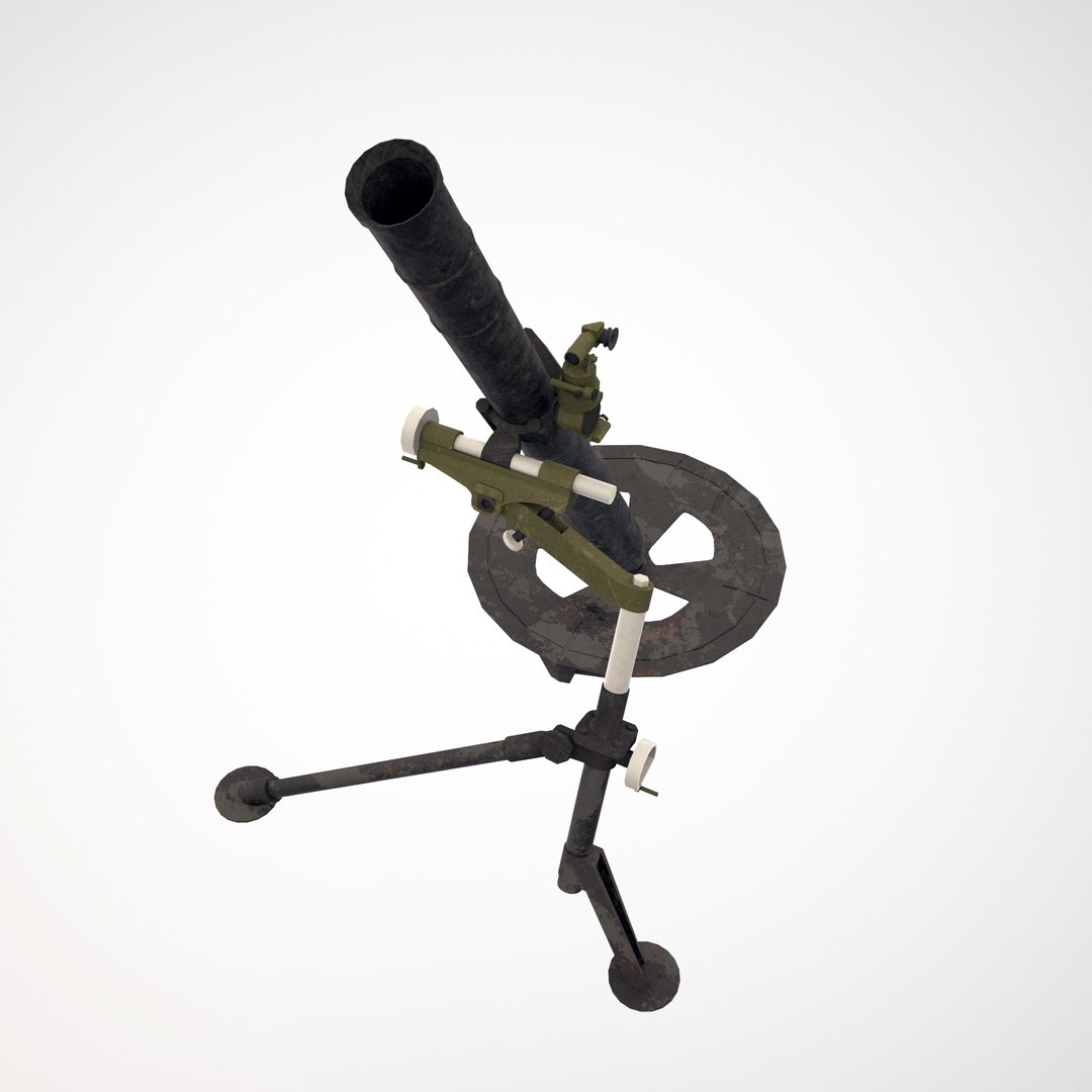 L 16 Mortar 3D - TurboSquid 1177503