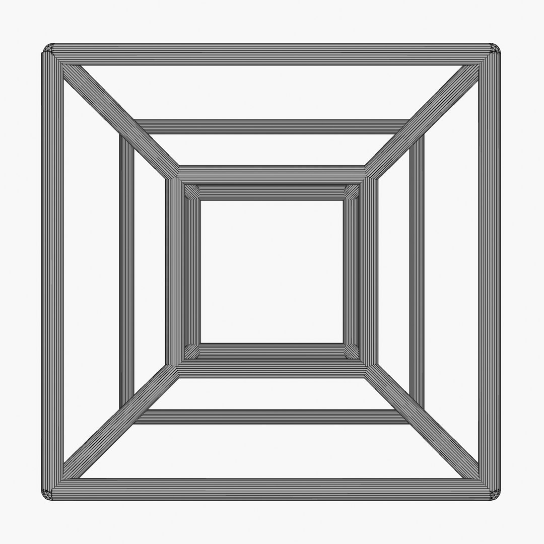 Hypercube Cube 3d Model