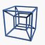 Hypercube Cube 3d Model