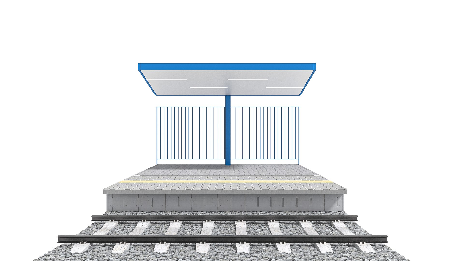 Train Platform Modules 01 3D Model - TurboSquid 2297338
