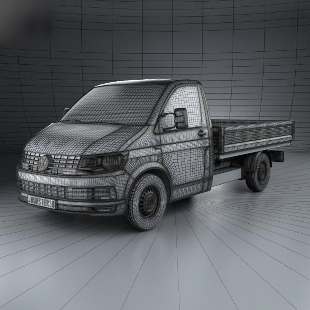 Volkswagen transporter single model - TurboSquid 1325741