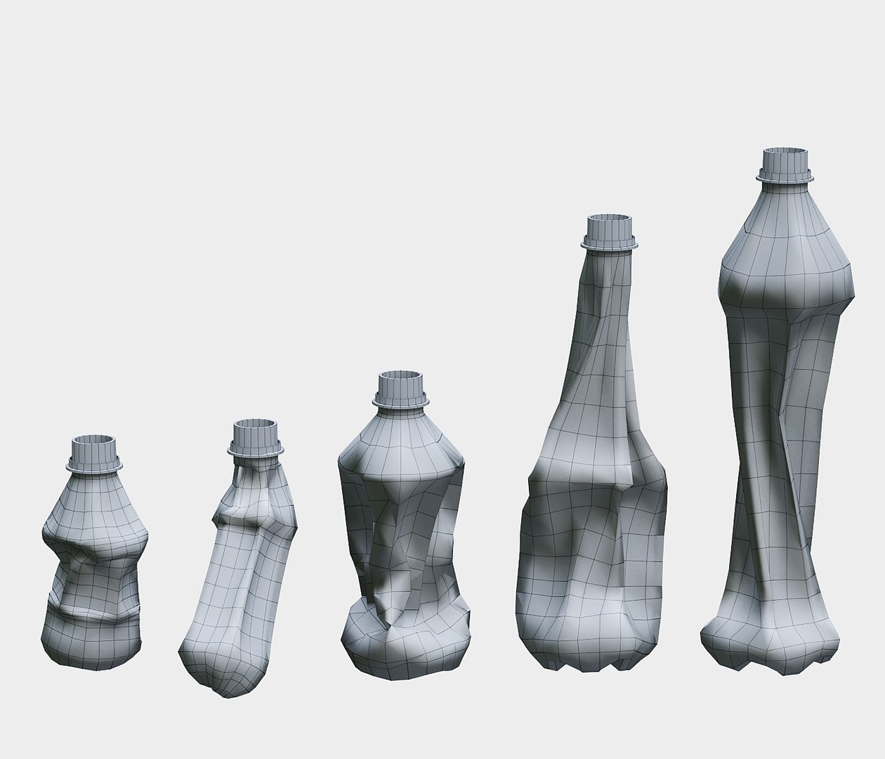 Plastic Bottles 3D Model - TurboSquid 1478235