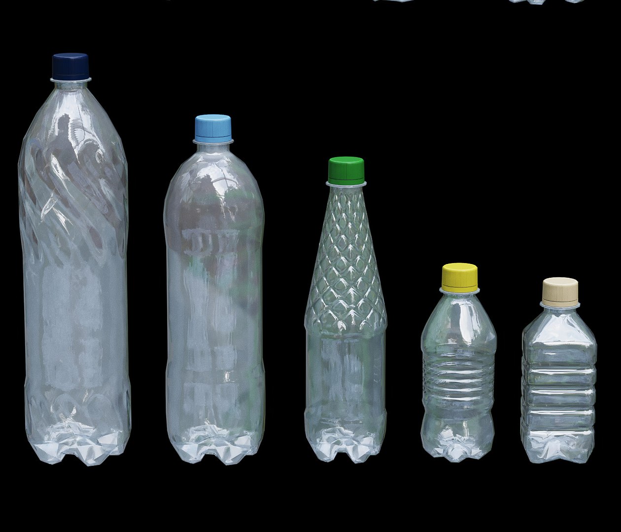 Plastic Bottles 3D Model - TurboSquid 1478235