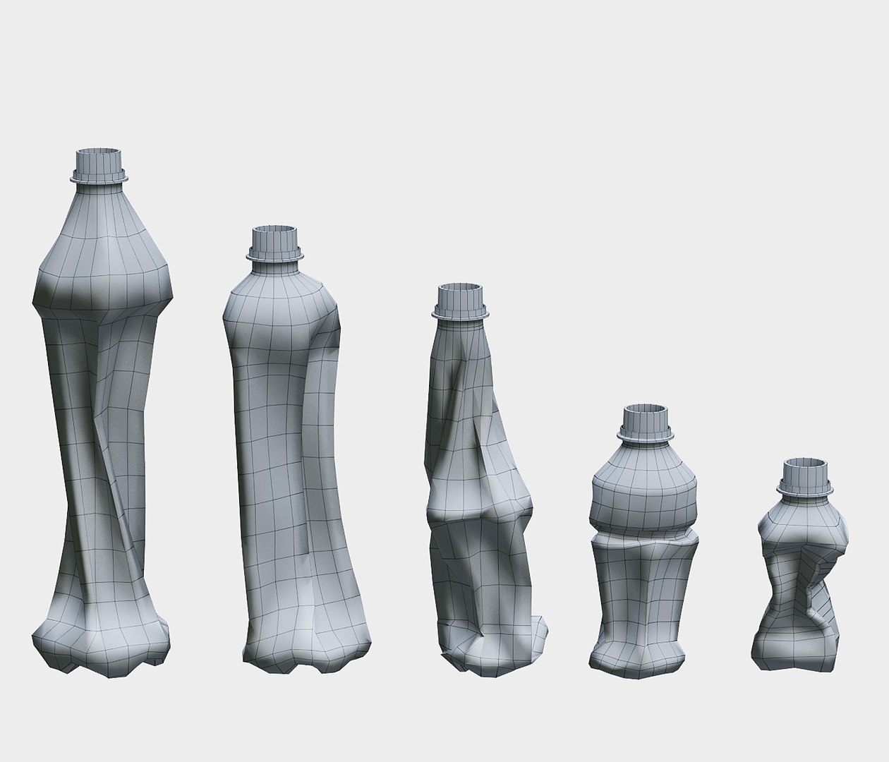 Plastic Bottles 3D Model - TurboSquid 1478235