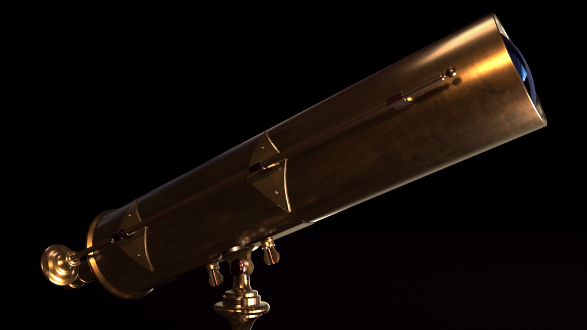 Antique Telescope 3D Model - TurboSquid 1212384
