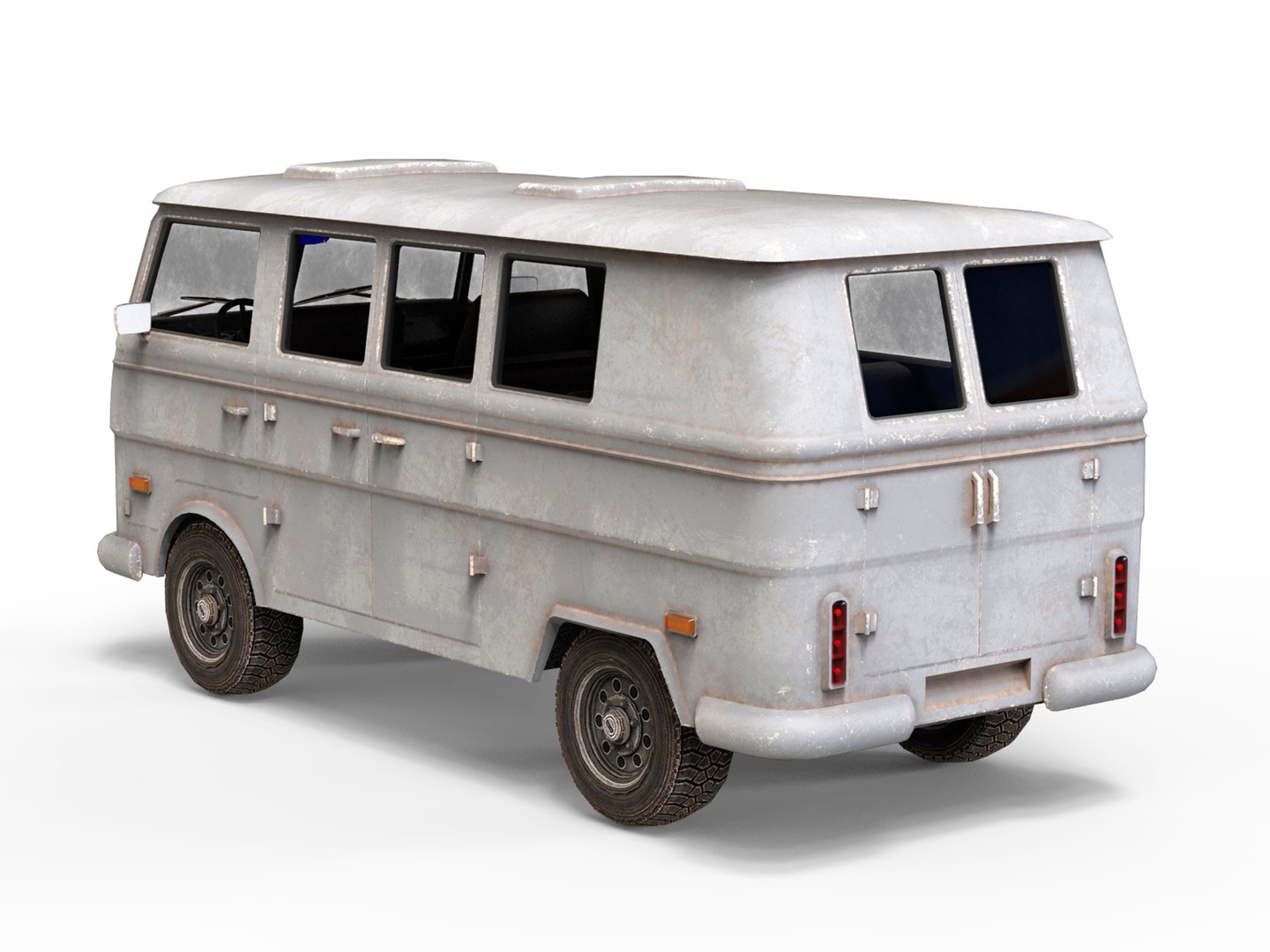 Low-poly Old Generic Van 3D - TurboSquid 1638226