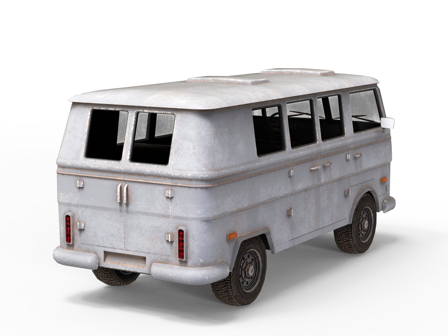 Low-poly Old Generic Van 3D - TurboSquid 1638226