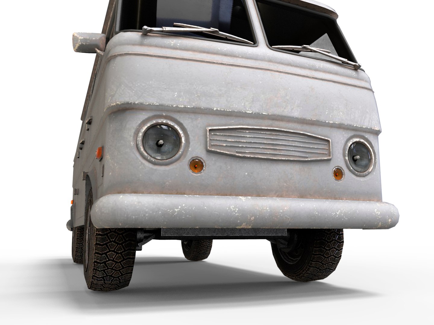Low-poly Old Generic Van 3D - TurboSquid 1638226