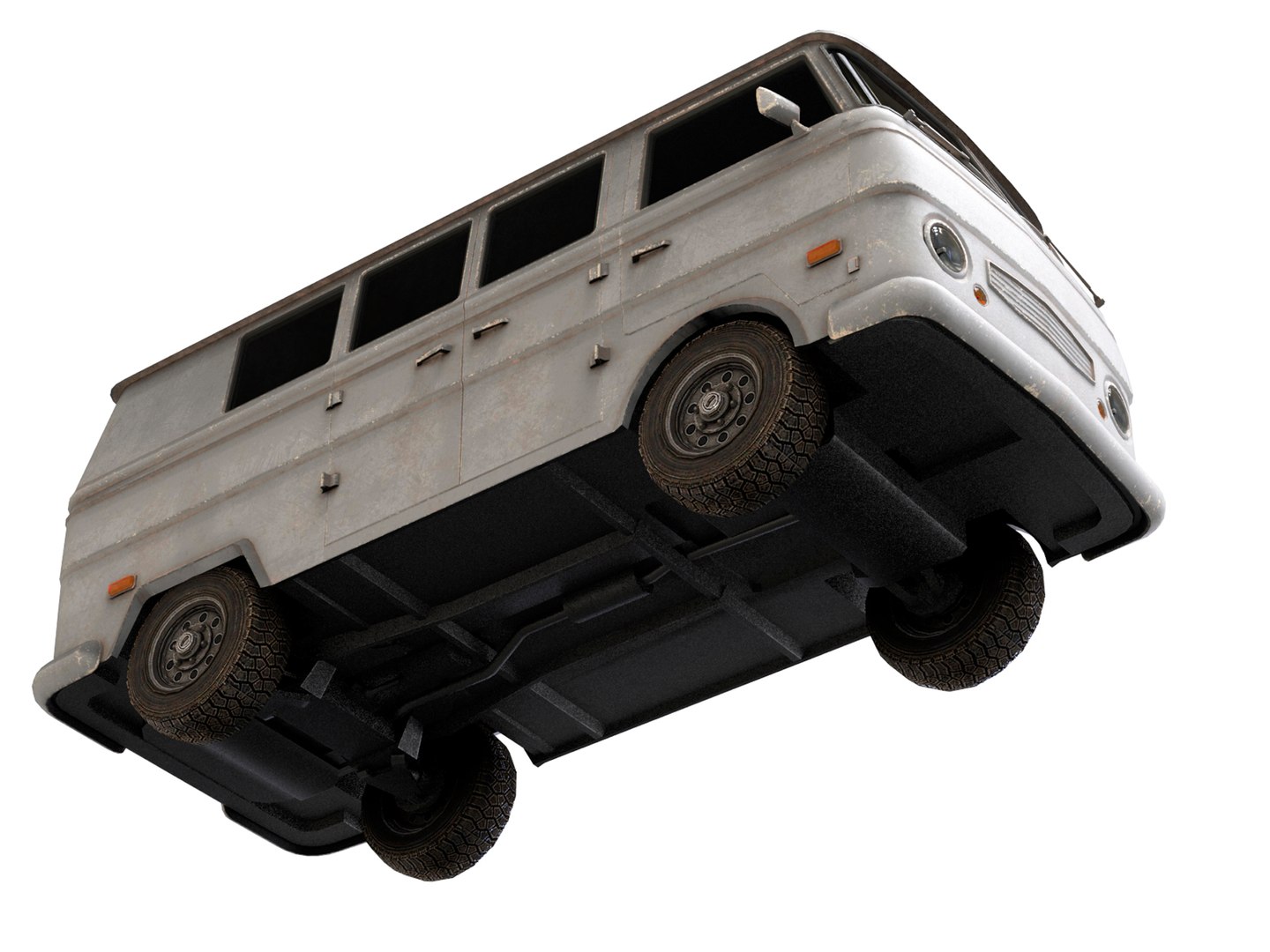 Low-poly Old Generic Van 3D - TurboSquid 1638226