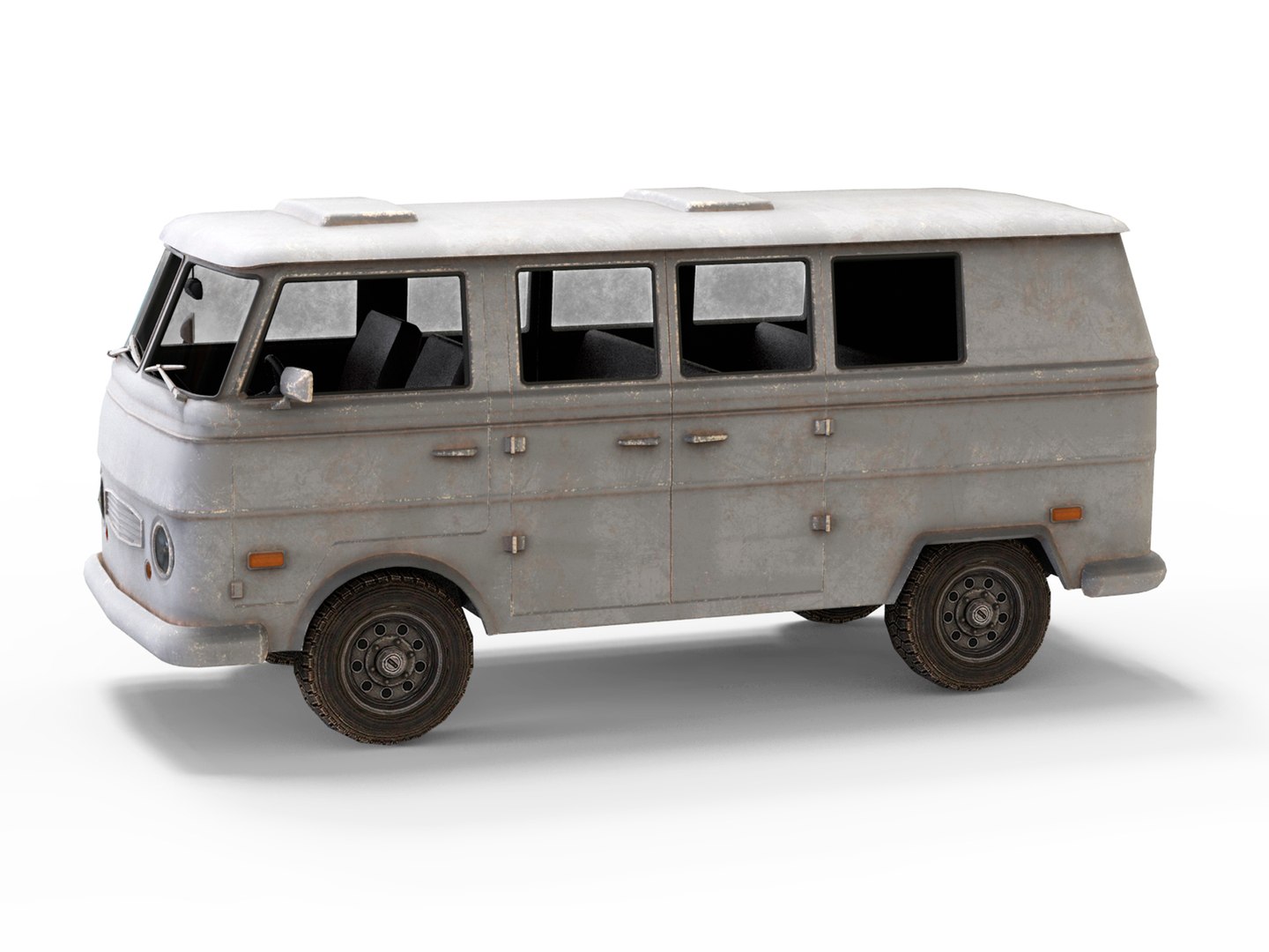 Low-poly Old Generic Van 3D - TurboSquid 1638226