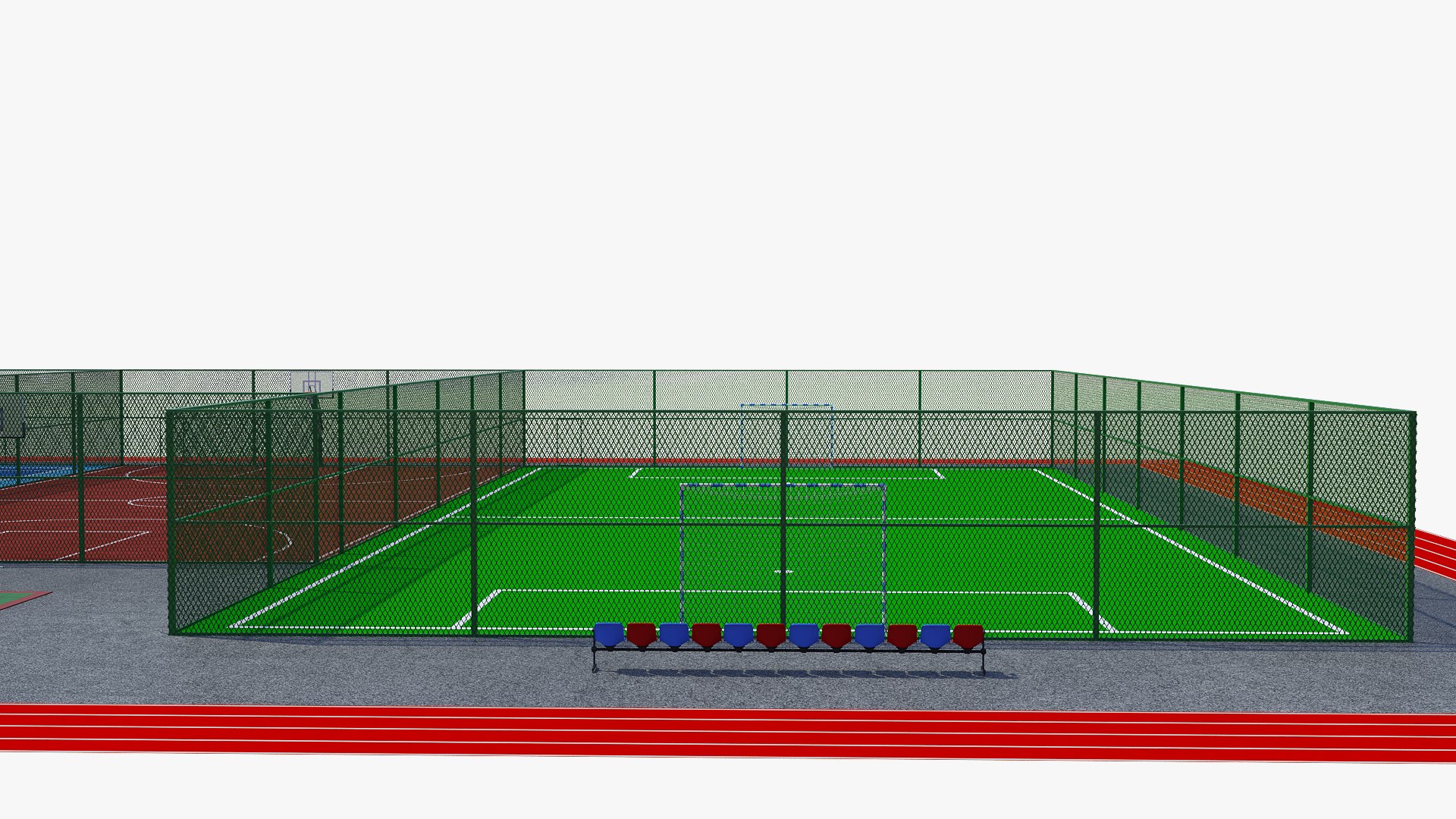 Mini Stadiums And Street Fitness Badminton Tennis Voleyball Basketball ...