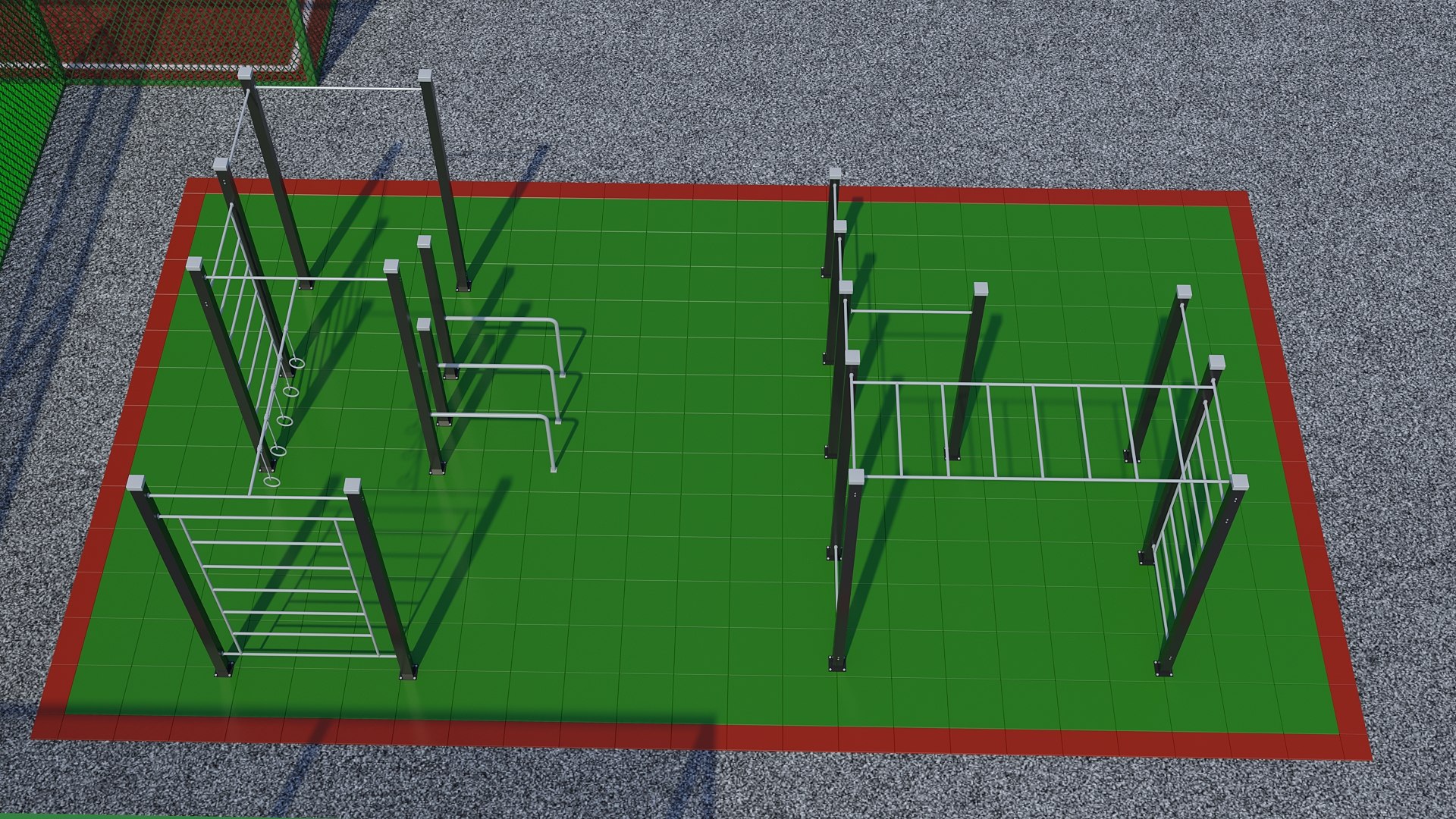 Mini Stadiums And Street Fitness Badminton Tennis Voleyball Basketball ...