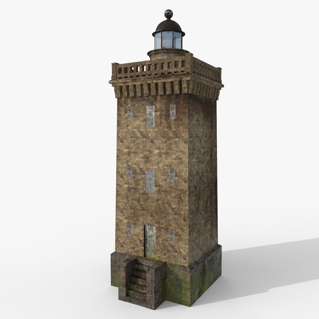 Low Poly Old Lighthouse 3D Model - TurboSquid 2037782