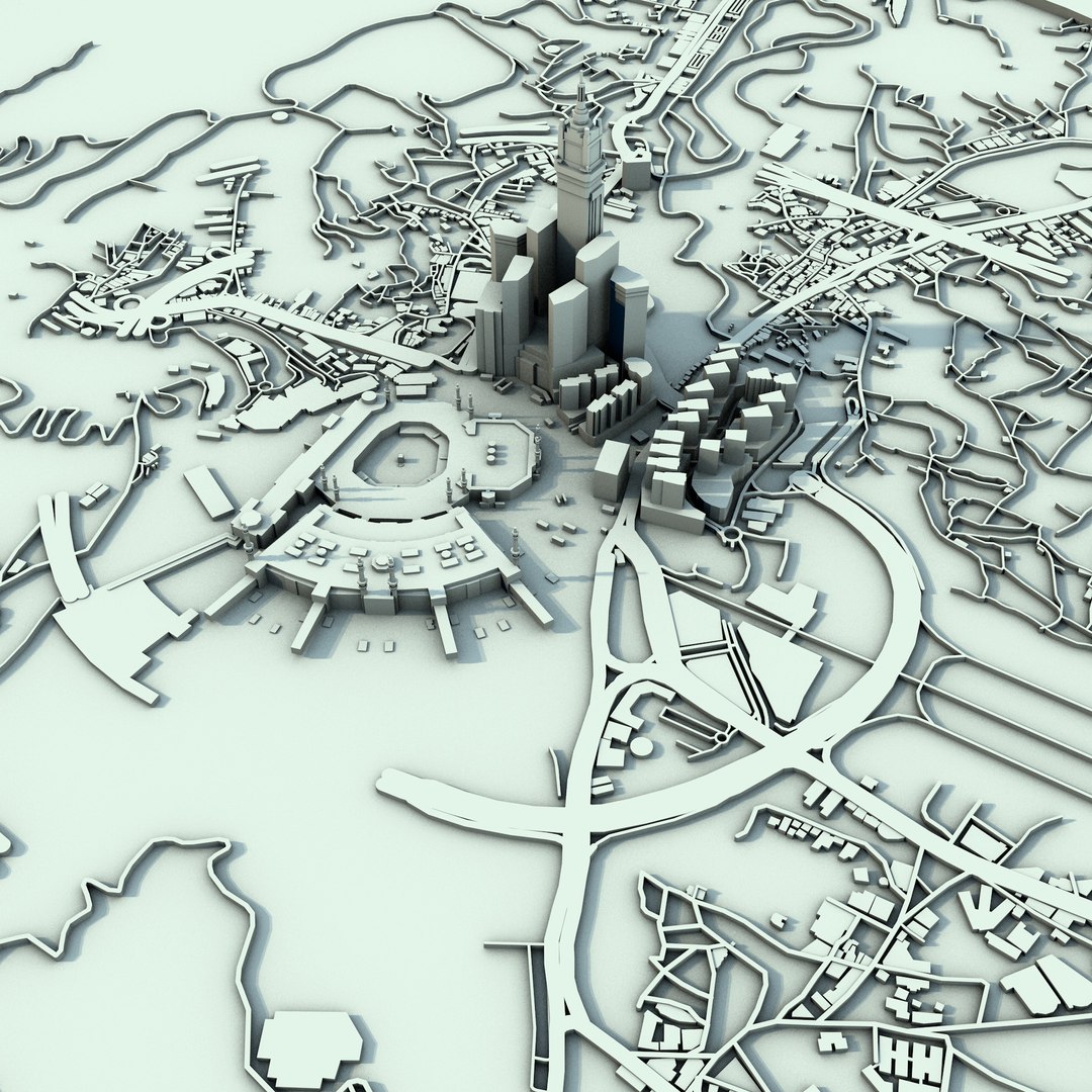 3D Mecca Downtown Saudi Arabia Model - TurboSquid 2426862