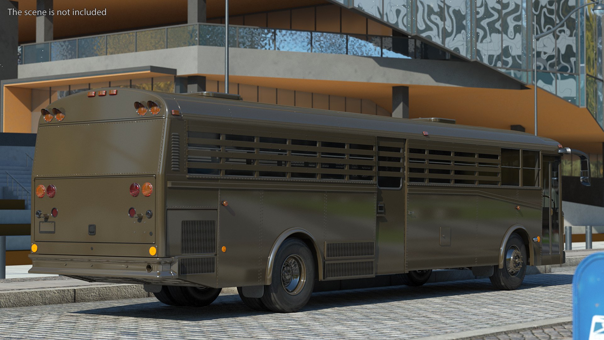 3D prison transport bus rigged - TurboSquid 1706985