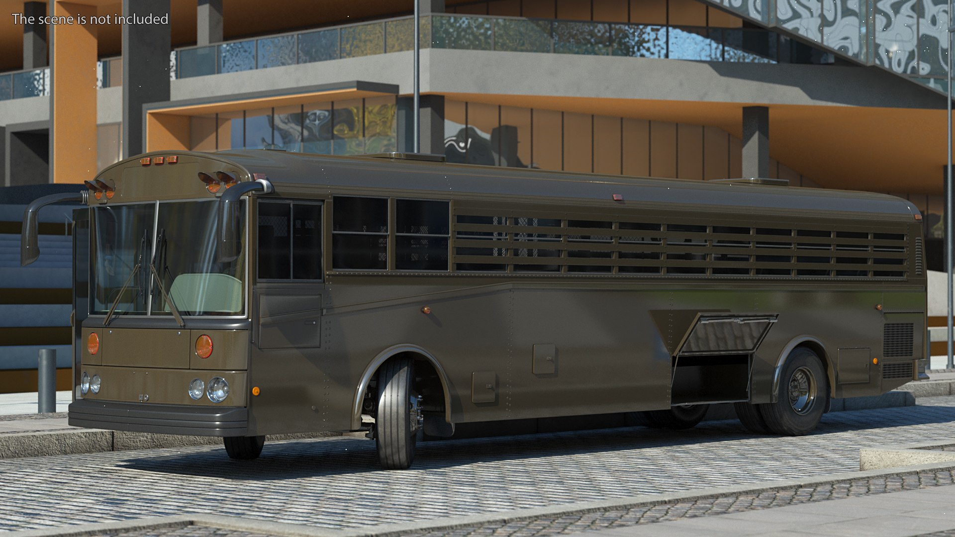 3D prison transport bus rigged - TurboSquid 1706985