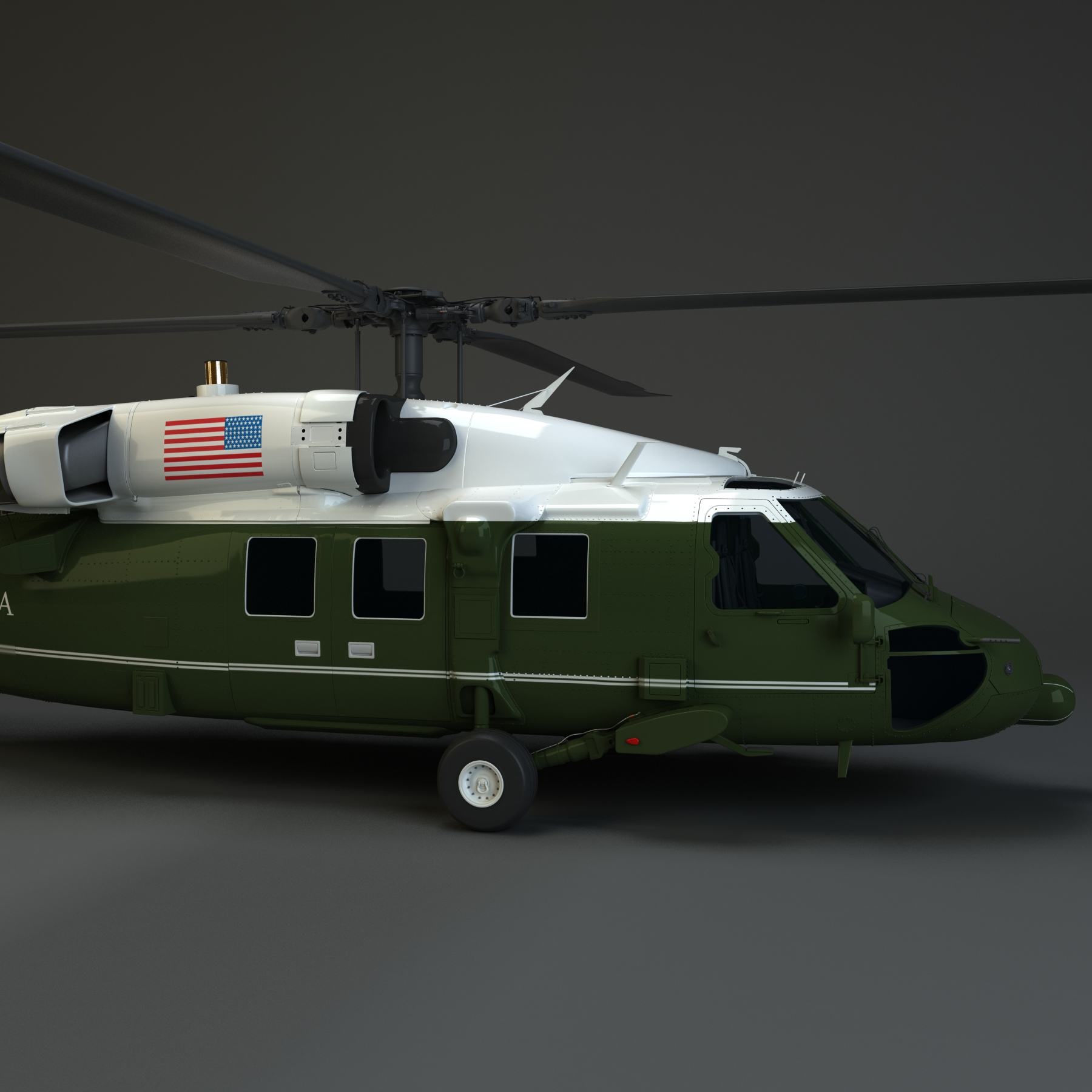 vh-60n helicopter 3d max