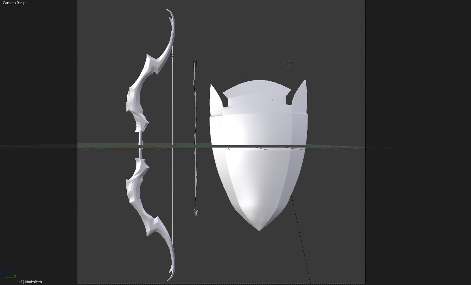 3D bow arrow shield - TurboSquid 1279695