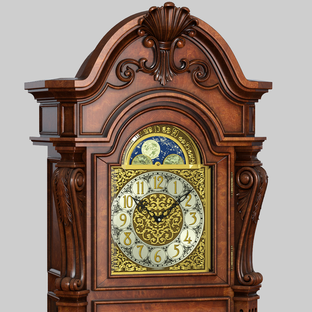 antique clock 3d model