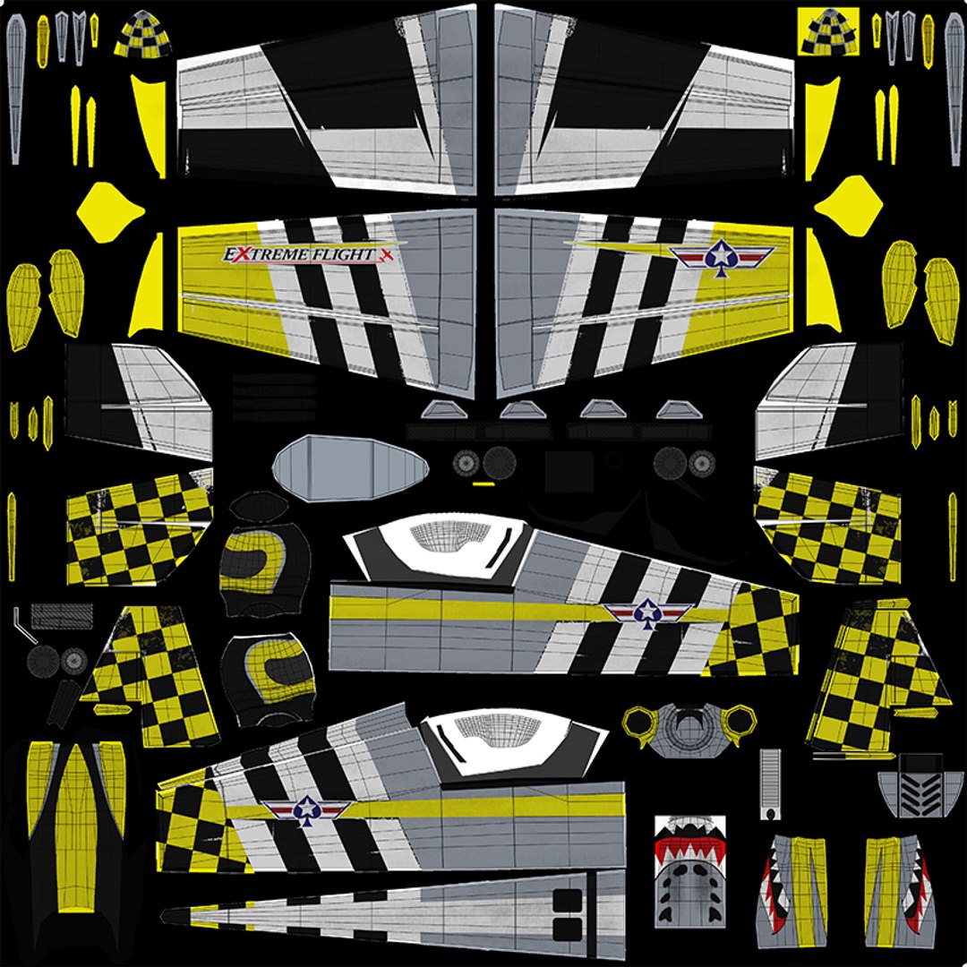 3D MXS RC Airplane - TurboSquid 2056910