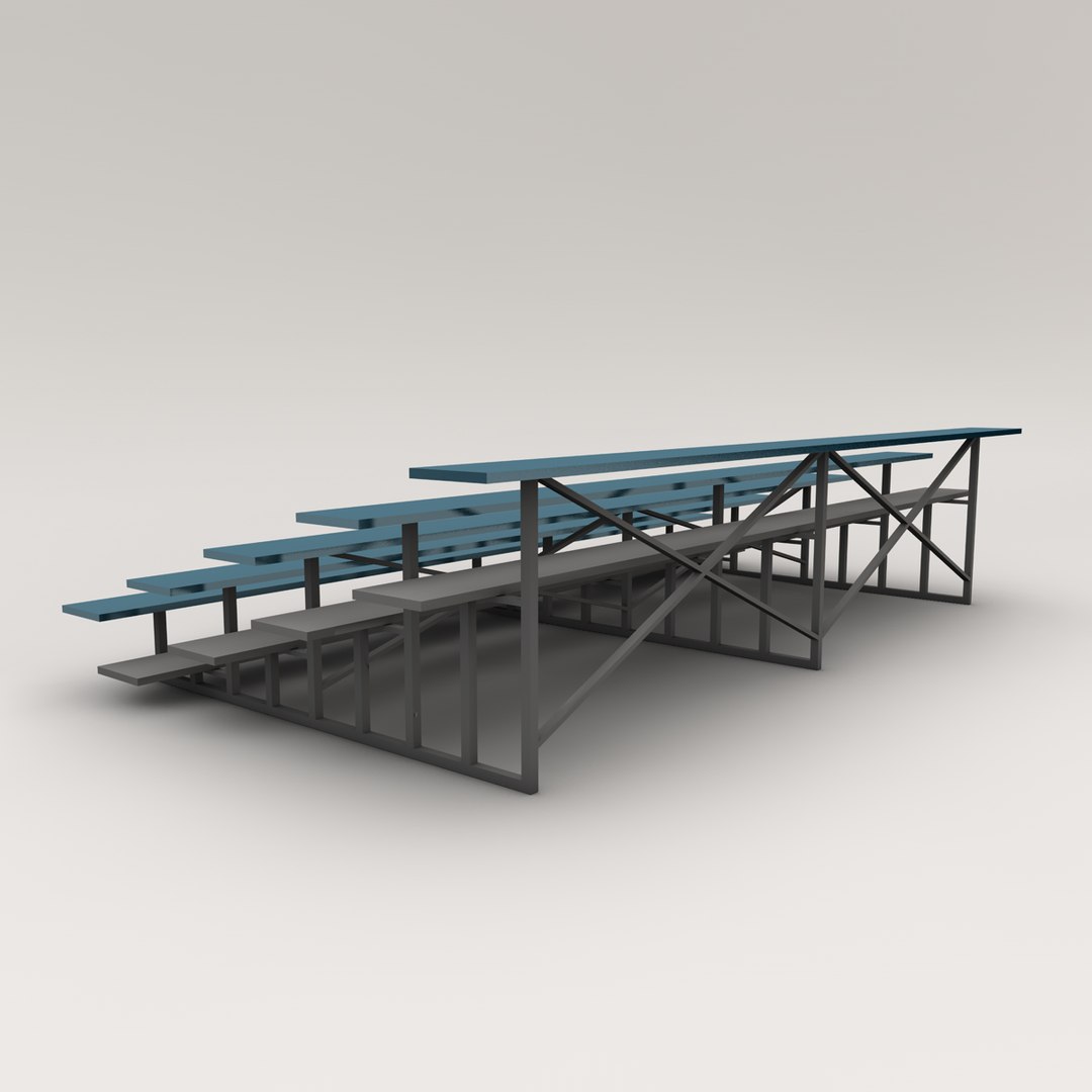 bleachers 02 3d model