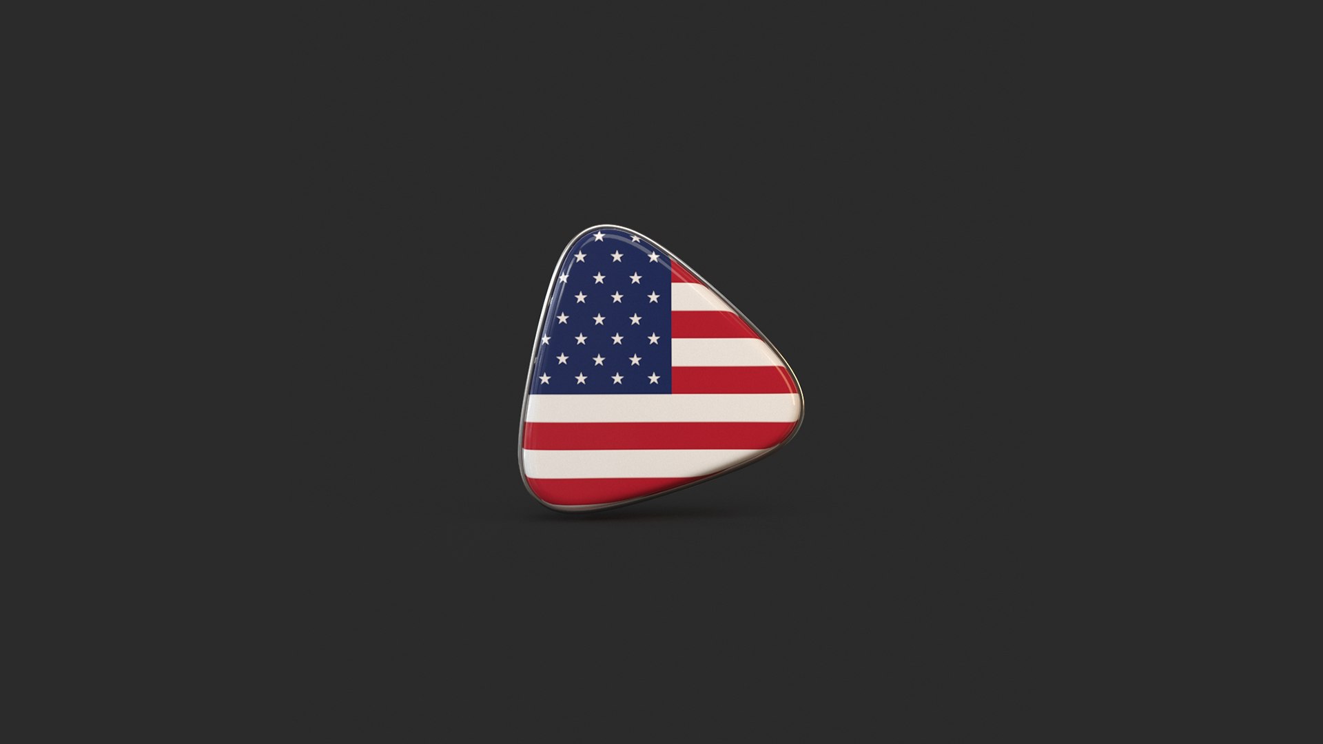USA Flag Icon model - TurboSquid 2058996