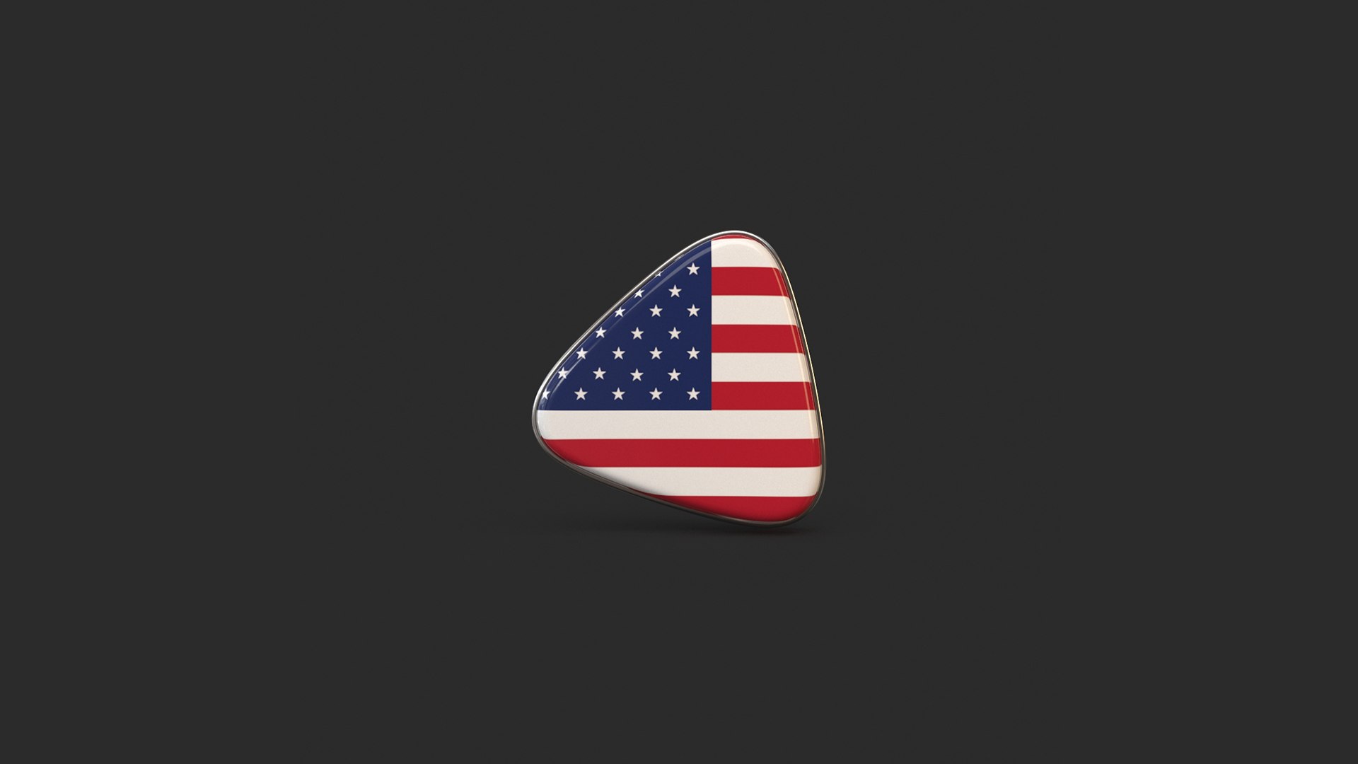 USA Flag Icon model - TurboSquid 2058996