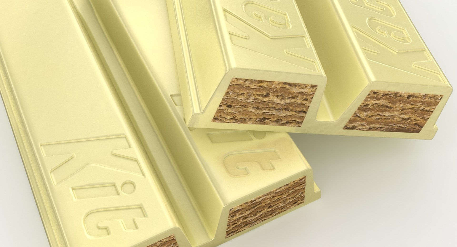 realistic broken kit kat 3ds