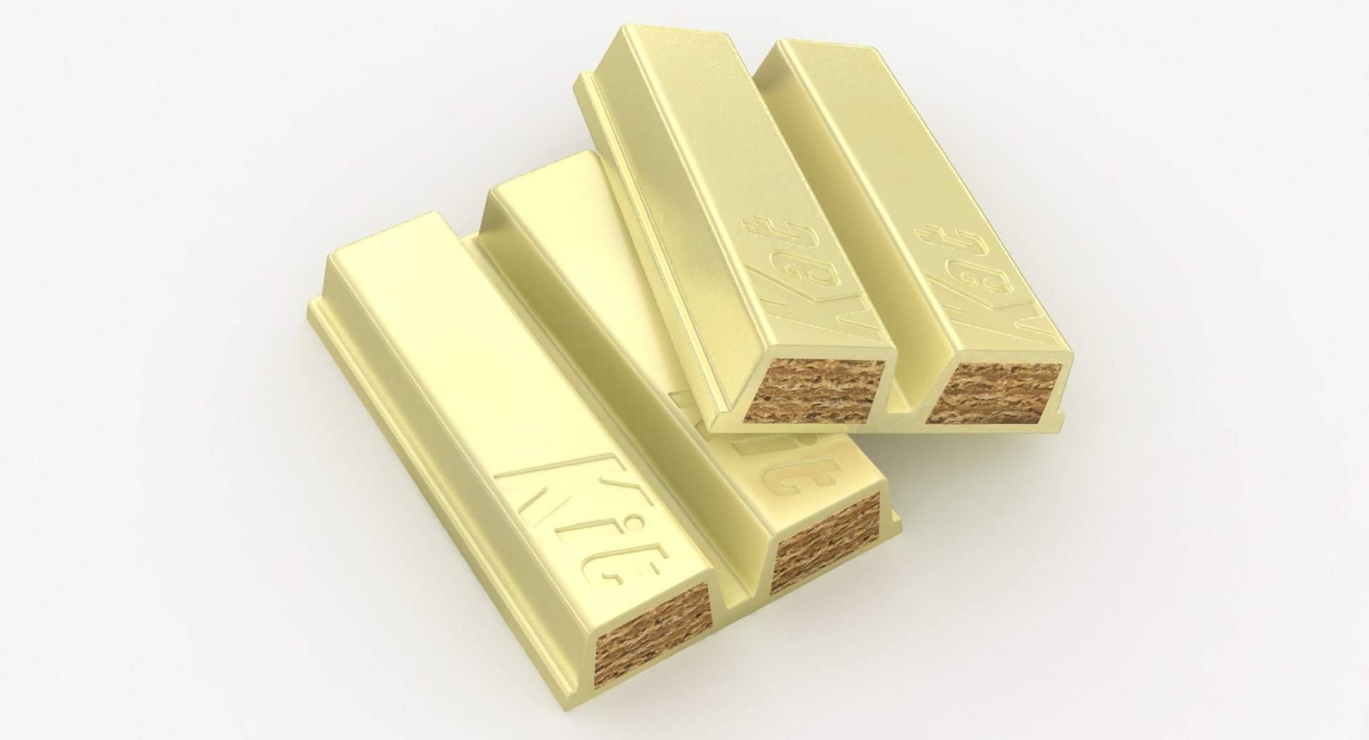 realistic broken kit kat 3ds