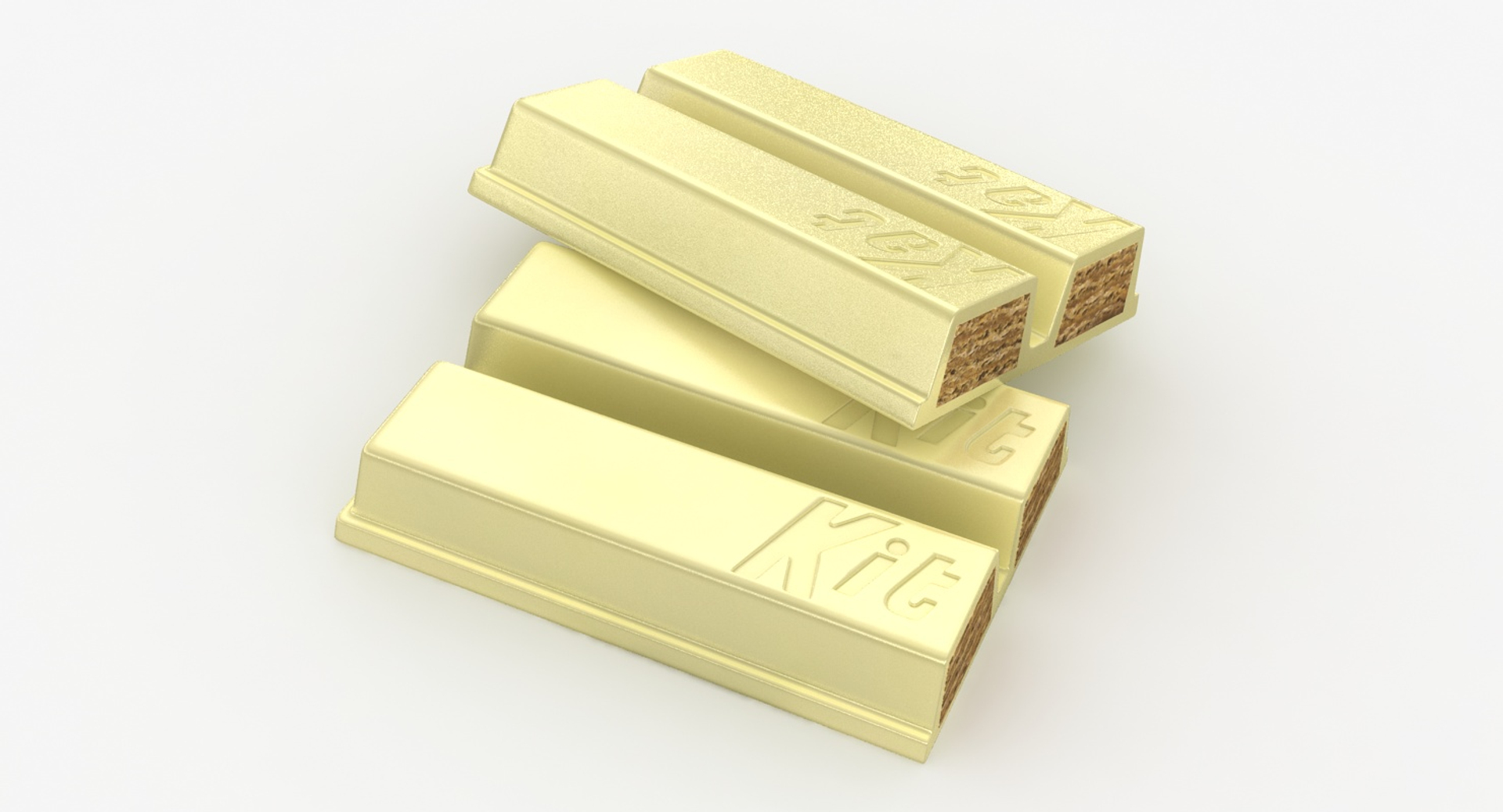 realistic broken kit kat 3ds