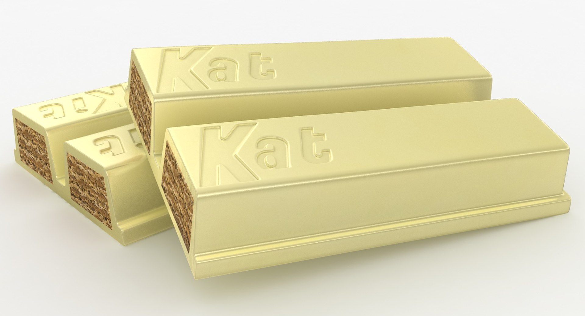 realistic broken kit kat 3ds