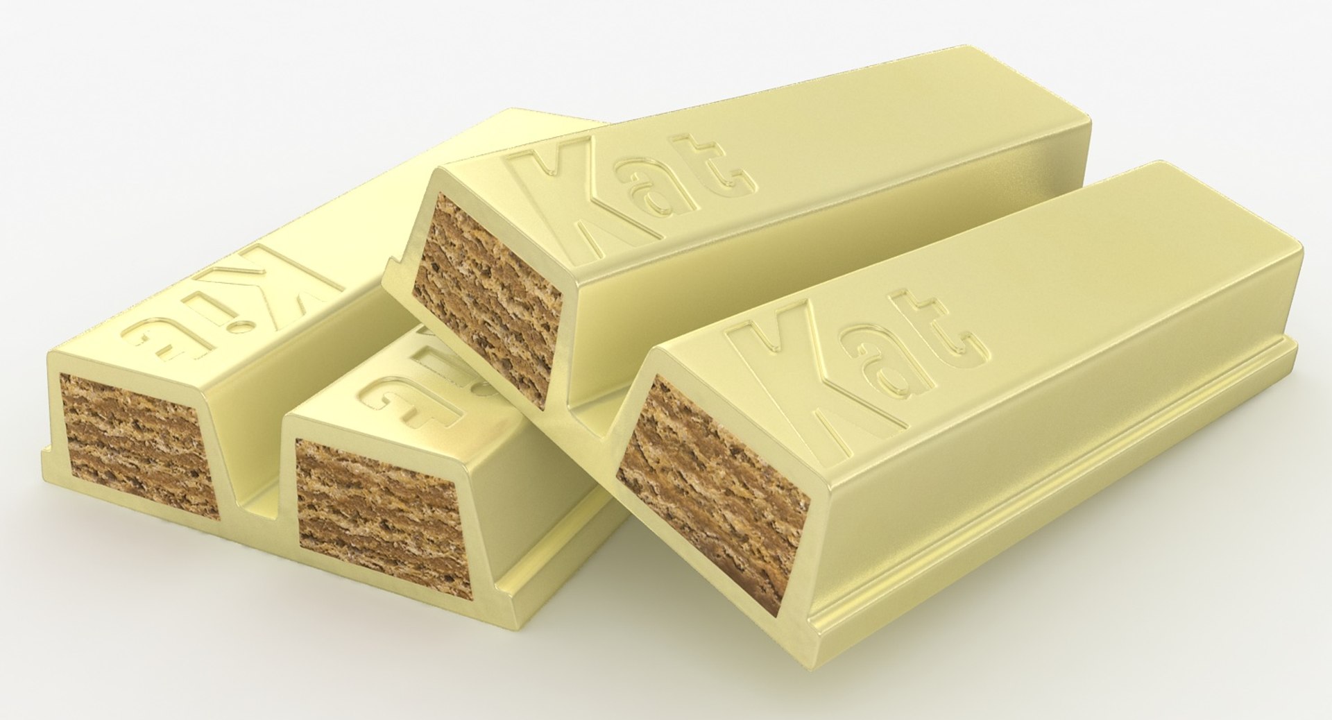 realistic broken kit kat 3ds