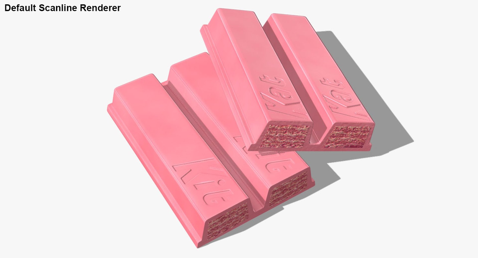 realistic broken kit kat 3ds