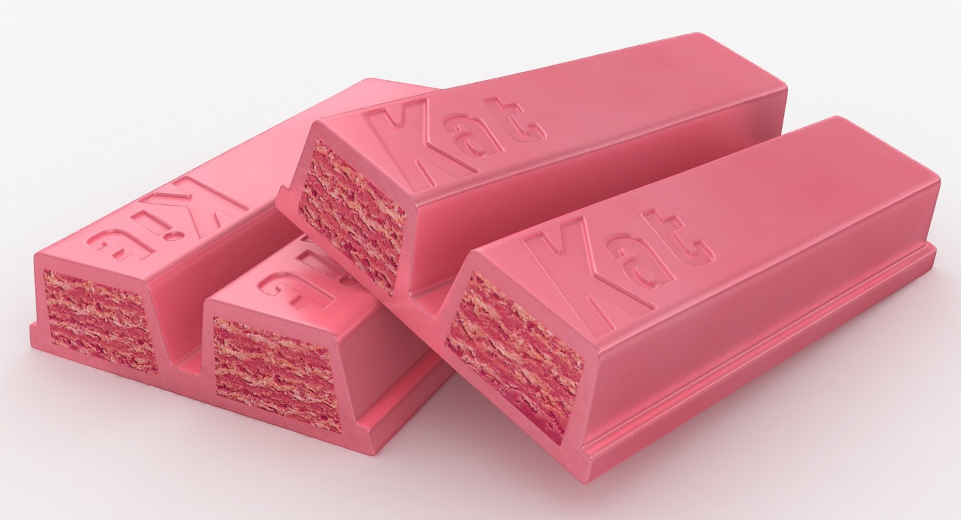 realistic broken kit kat 3ds