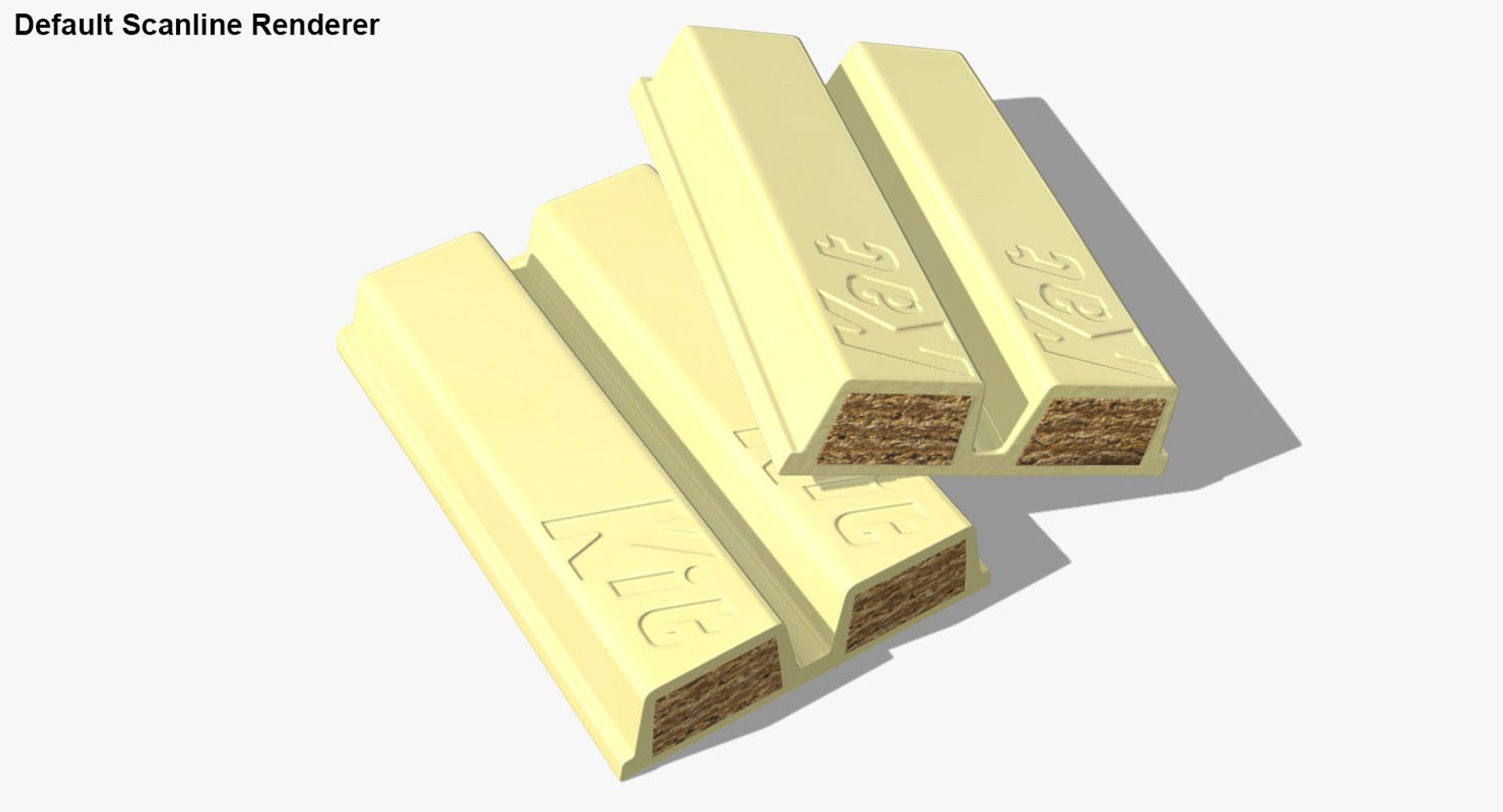 realistic broken kit kat 3ds