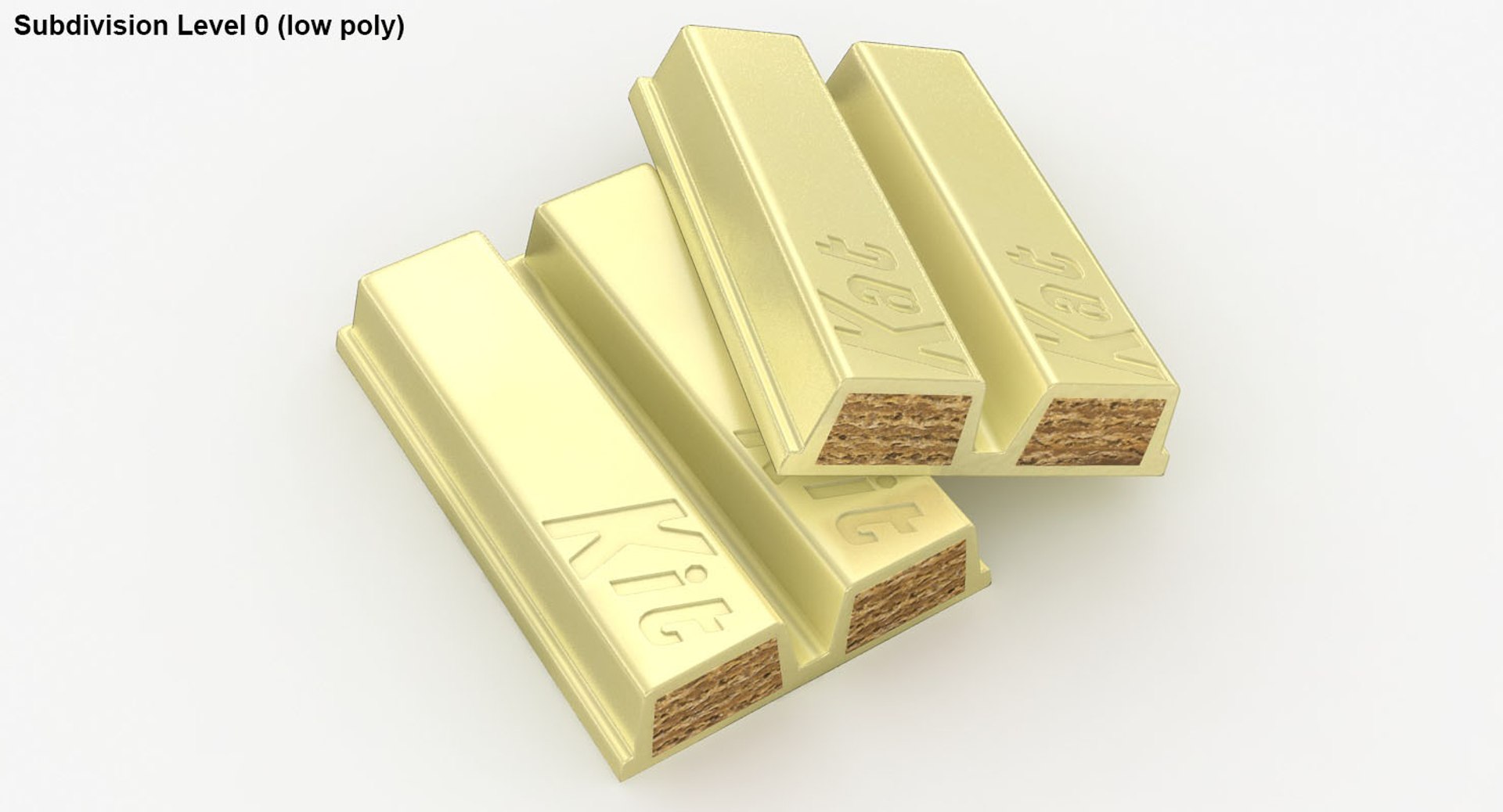 realistic broken kit kat 3ds